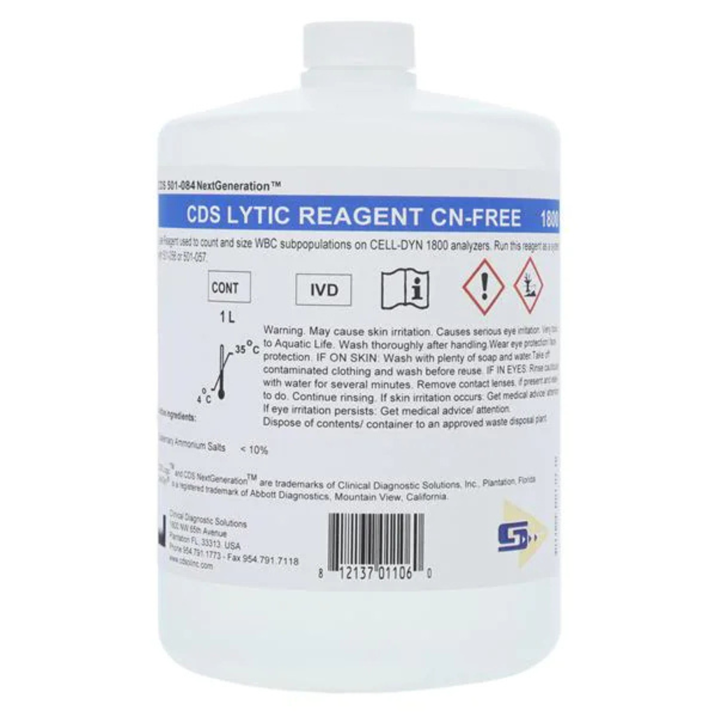 CDS Cyanide Free Lytic Reagent, CDS-501-084, 1 Liters Lytic Reagent