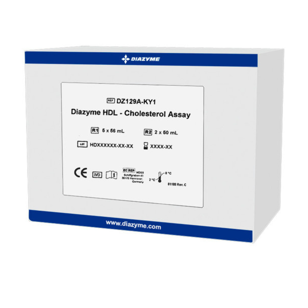 Diazyme HDL-Cholesterol test kit (liquid stable), R1: 5 x 56 ml R2: 2 x ...